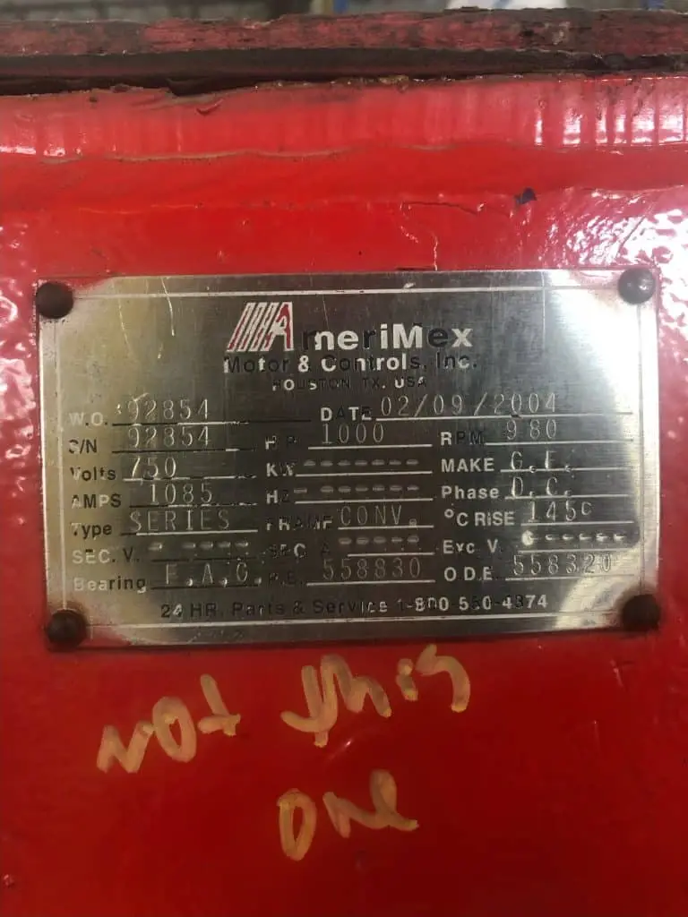 DC 752 Traction Motors NFF A SERIES WOUND - Oil The Woodlands Group ...