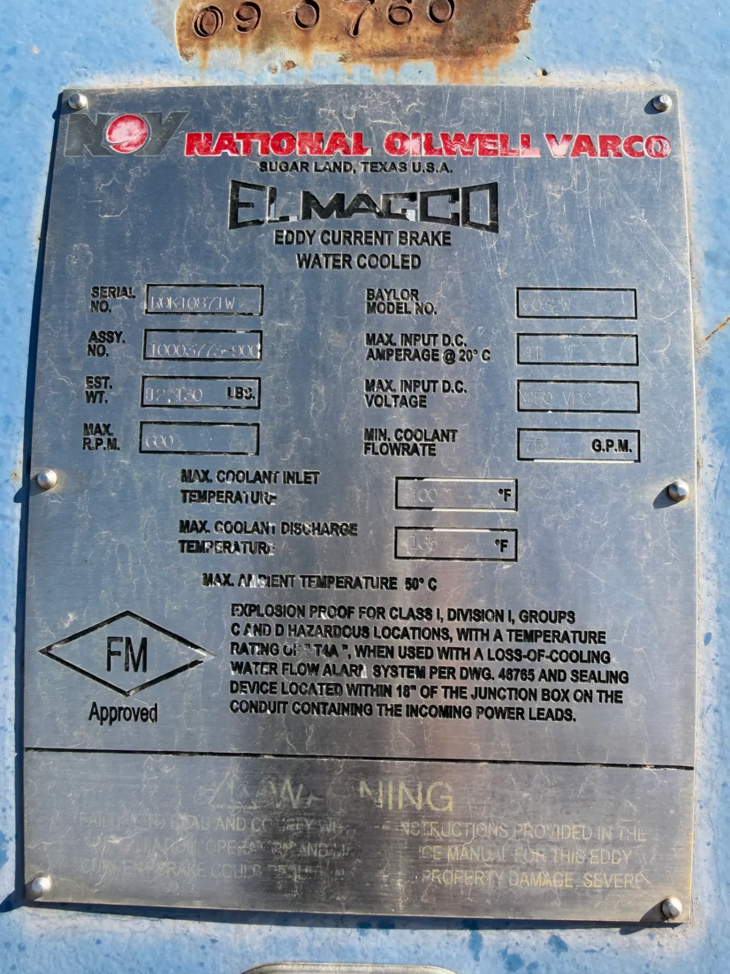 6032W NOV Elmagco Brake - Oil The Woodlands Group | Equipment